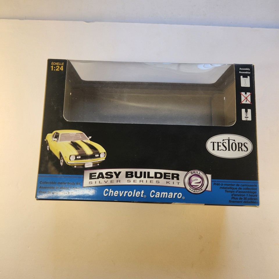 Chevrolet Camaro Testors Easy Builder Metal Body 1:24 Open Box | eBay