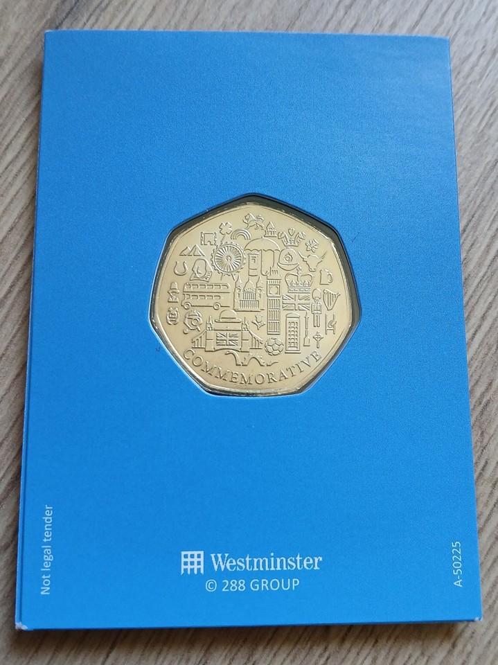 The Great British Birds Westminster Collection 50p Shaped Coin "Stone ...