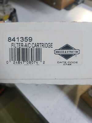 Briggs & Stratton OEM 841359 Filter-A/C Cartridge | eBay