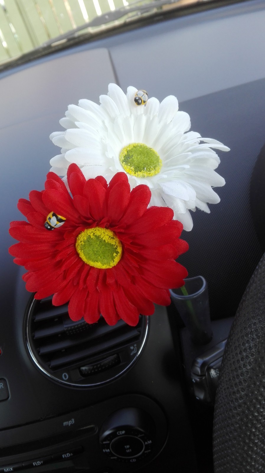 Gerbera Daisy Dashboard Car Flower for Vase VW Beetle Bug Fiat Mini ...