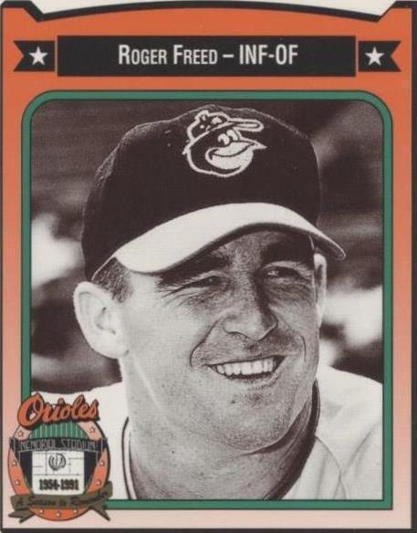 1991 All-Time Baltimore Orioles Team Issue - Roger Freed #145 for sale ...