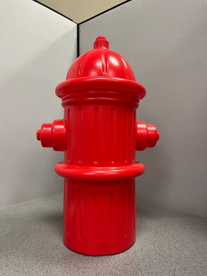 Life Sized Red Hollow Plastic Fire Hydrant 24" tall | eBay