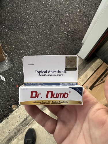 Dr. Numb 5% Topical Anesthetic Numbing Cream for Pain Relief 10g 2025 ...