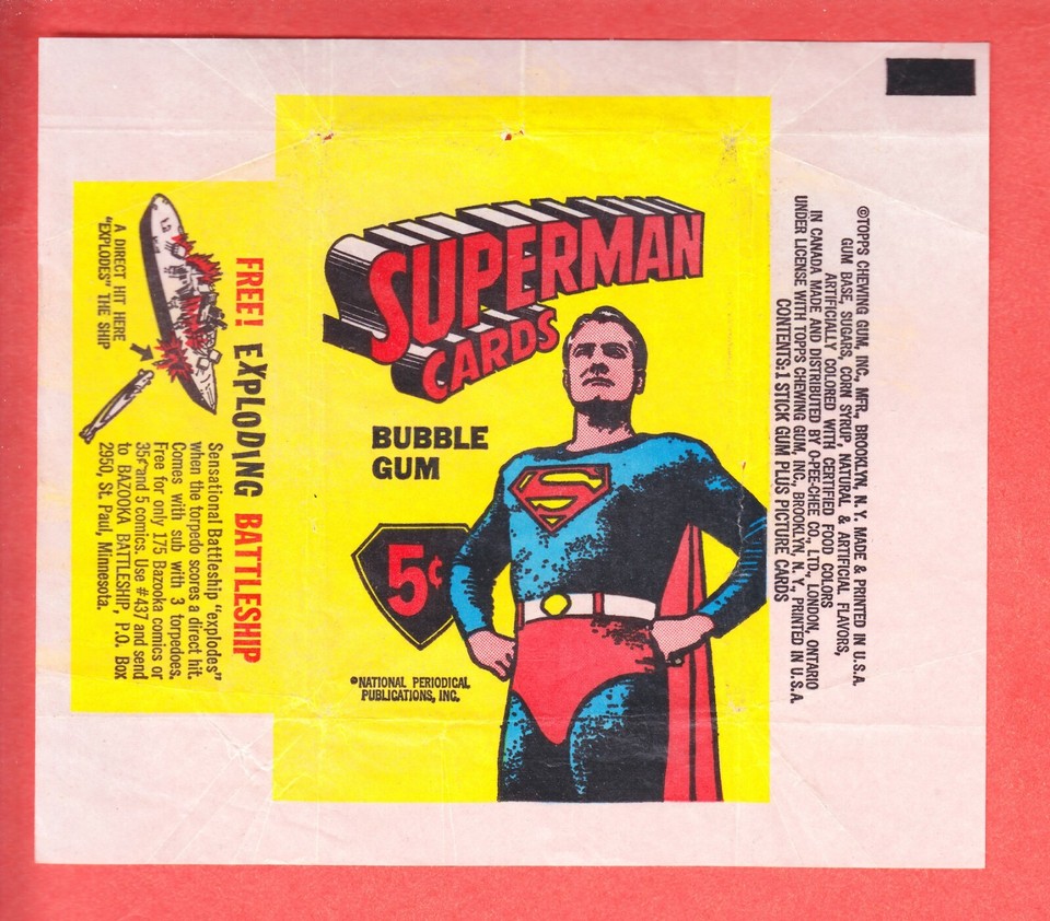 1966 TOPPS SUPERMAN WRAPPERS BOTH VARIATIONS | eBay