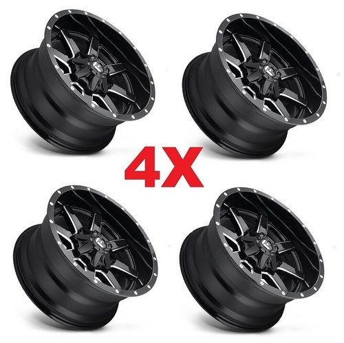 20" FUEL MAVERICK D610 WHEELS RIMS 20X10 6X139.7 6X135 GLOSS BLACK ...