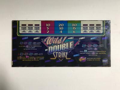 IGT slot machine top glass "Wild Double Strike" | eBay