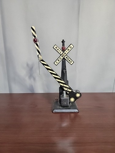 Vintage Marx Railroad Crossing Signal Metal Arm O Gauge Toy USA 1950s ...
