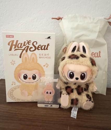 Have A Seat Labubu Baba Customized Authentic - Cheetah Print/Leopard | eBay