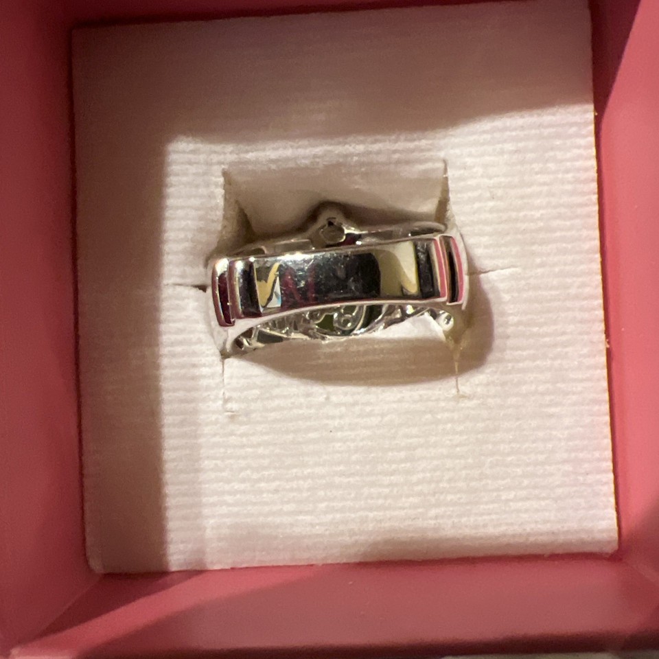 Dallas Prince Sterling Silver 3.50 Carat Peridot & White Zircon Ring ...