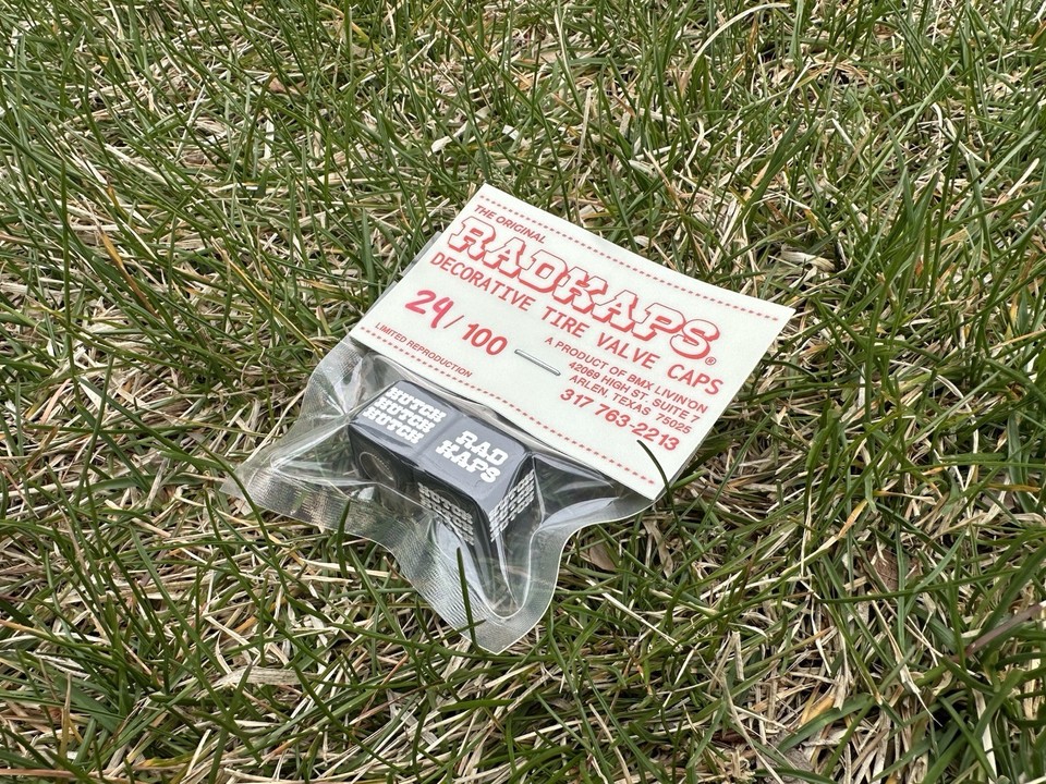 NEW! Hutch RADKAPS BLACK Valve Cap Reproduction Old School BMX Vintage ...