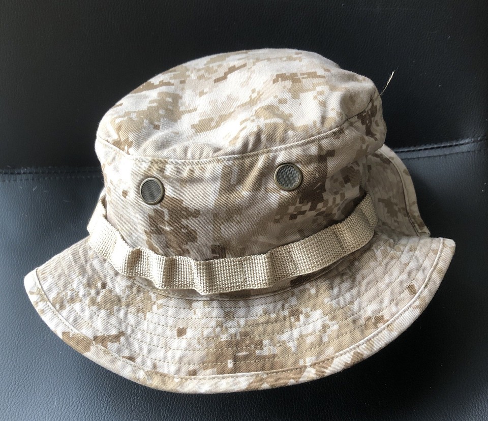 Marines Boonie Hat Medium Marpat Desert Digital Camo Cover Field Bucket ...