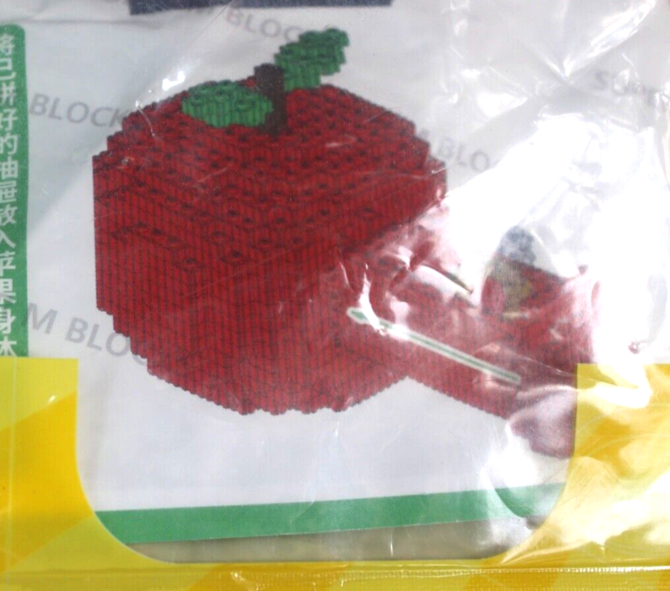 SUPER M BLOCKS - Building Blocks from Japan Toy - RED APPLE WITH DRAWER ...