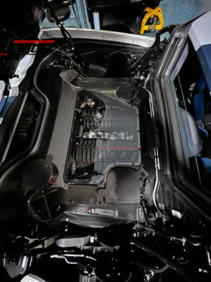 Real Carbon For Corvette C8 Z06 Stingray HTC Convertible Clear Engine ...