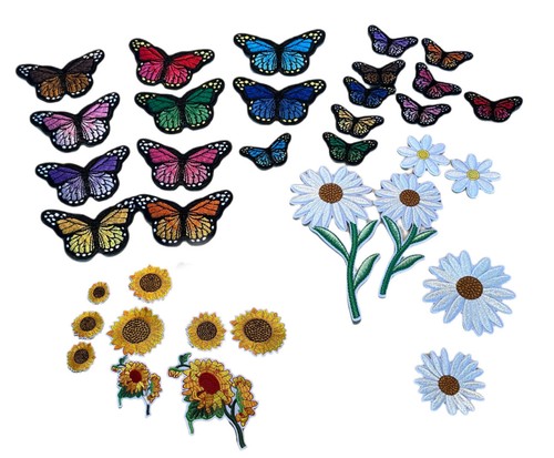 35 PCS Creative Embroidered Applique Patches Sewing Patches Embroidered ...