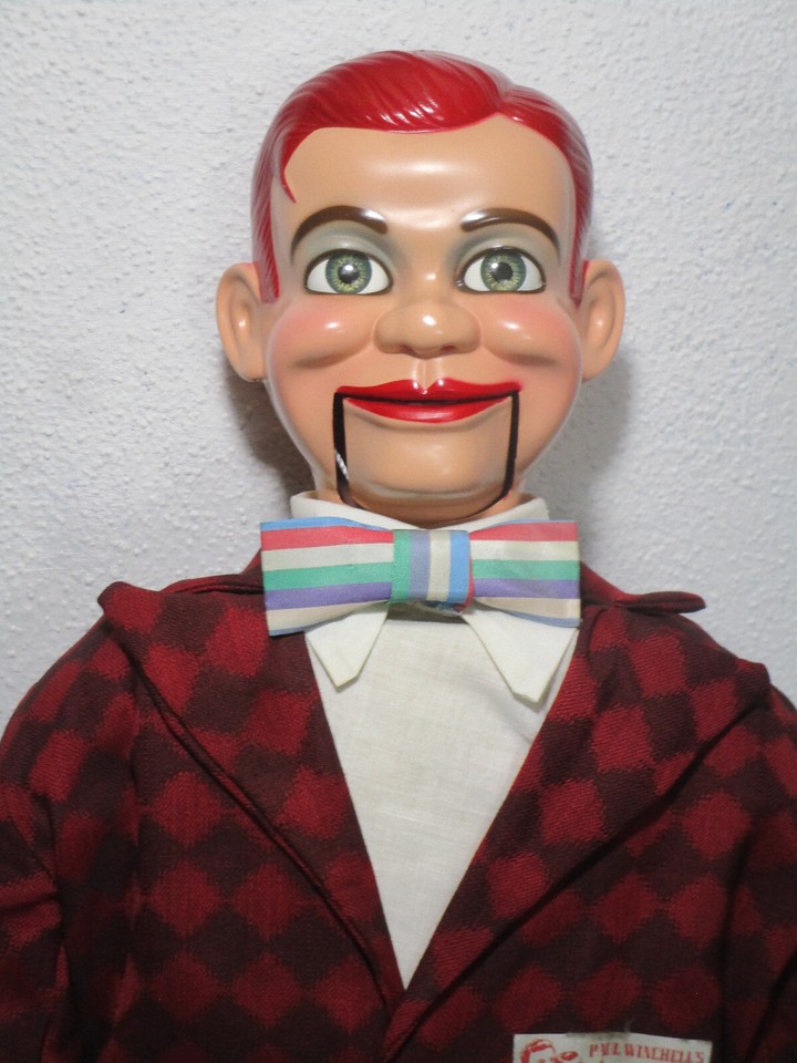 1963 MOVING EYES JERRY MAHONEY Ventriloquist dummy doll puppet figure ...