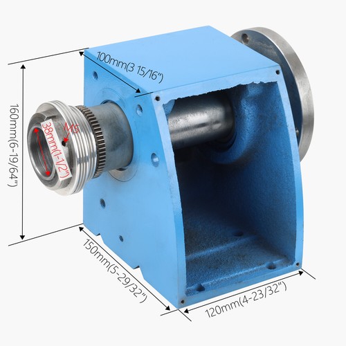 Lathe Spindle Box Headstock Assembly 38mm Spindle Through Hole Taper ...