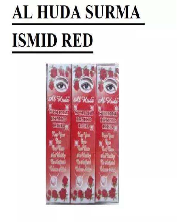 alhuda Red Surma (Pack Of 3) (Good for Eyes)SURMA ISMID RED ASLI KOHL ...