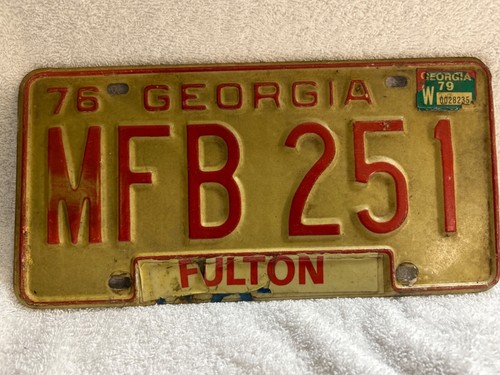Vintage 1976 Georgia License Plate Fulton | eBay