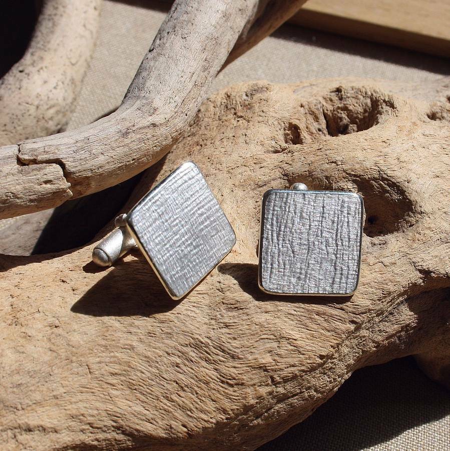 Fantastic Textured Solid 935 Argentium Silver Squares Beautiful ...