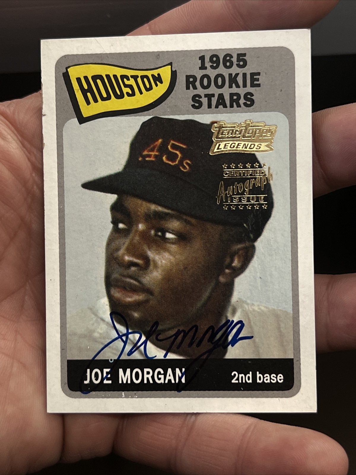2002 Topps 1965 Houston Rookie Stars JOE MORGAN Autograph Certified ...