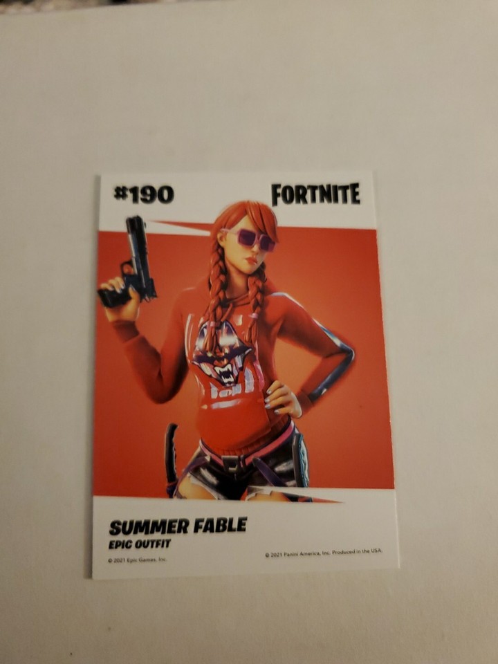 2021 Panini Fortnite Summer Fable Crystal Shard Cracked Ice Series 3 S3 ...