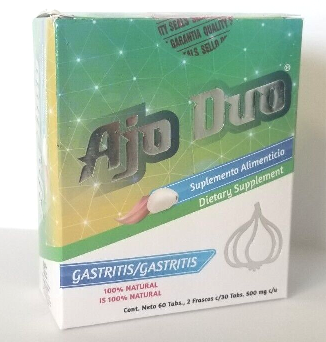 AJO DUO GASTRITIS ( 60 TABS.) DIETARY SUPPLEMENT. FREE SHIPPING!! | eBay