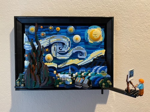 LEGO MOMA Vincent van Gogh The Starry Night 21333. BUILT / READY TO BE ...