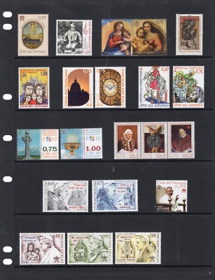 VATICAN CITY 2012 NH Year Set Scott: 1493-1514 (w/o 1515) - Free USA ...