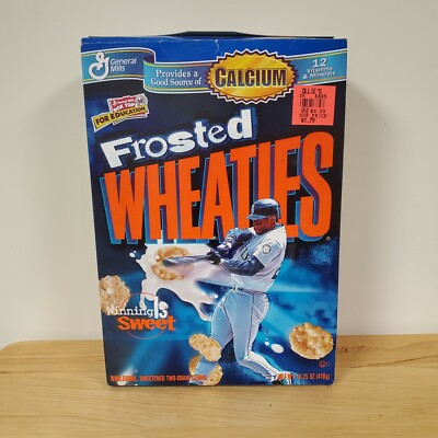 VTG Sealed Ken Griffey Jr. Frosted Wheaties Cereal Box Seattle Mariners ...