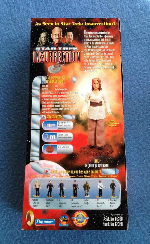 9 INCH STAR TREK ANIJ INSURRECTION MOVIE PLAYMATES FIGURE 1998 | eBay