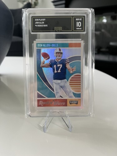 2018 Playoff Josh Allen RC Rookie Wave Gold #4 GMA 10 | eBay