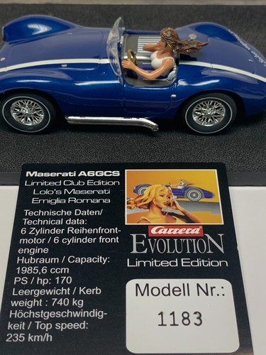 Carrera Evolution Lolo's Maserati #1183 A6GCS 1/32 slot car EXCELLENT ...