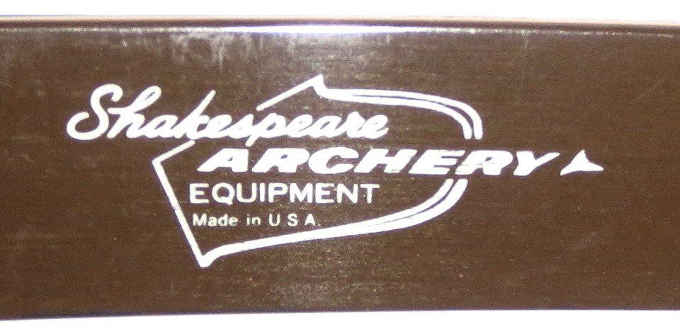 Shakespeare Archery "The SIERRA" Model X-18 Recurve Bow 40# 52" A53457T ...