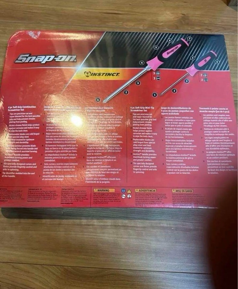 Snap-on Driver Set 10 Pink NEW JP Unused | eBay
