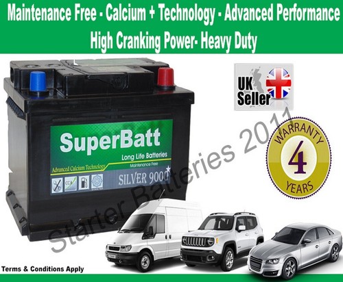 SuperBatt TYPE 075 OEM Replacement Car / Van Battery High Power - 12V ...