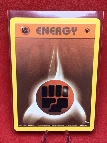 1995 Pokemon Card *Fighting Energy** First Edition - Gym Heroes 127/132 ...