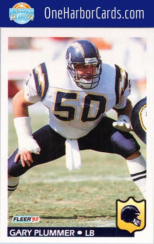 1992 Fleer San Diego Chargers #367 Gary Plummer | eBay