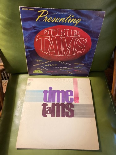 The Tams 2 LP Vinyl Lot, Presenting the Tams, Time For The Tams VG+ ...