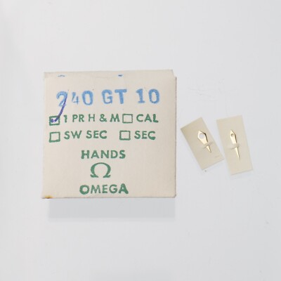 Genuine Omega Watch Hands Cal 240 Part #GT10 New Old Stock Watchmakers ...