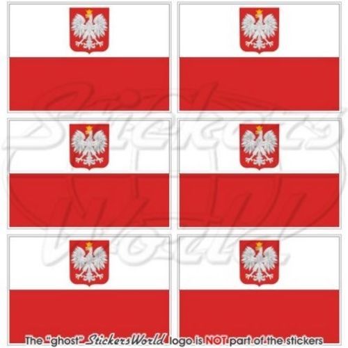 POLAND Polish State Flag, polska flaga państwowa 40mm Vinyl Stickers ...