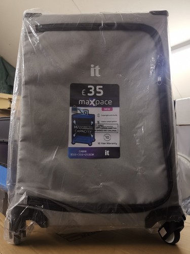 IT Maxpace Cabin Luggage - Grey - 1.8KG - New and Sealed #3 | eBay UK