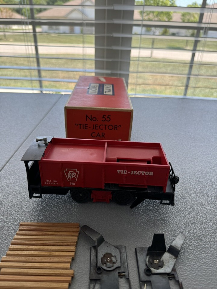 lionel trains tie jector car #55 with box | eBay