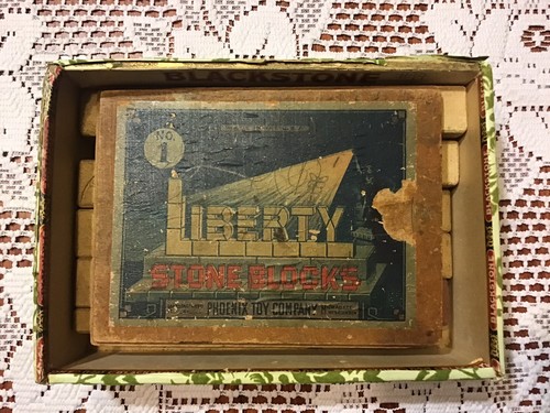 Vintage Liberty Stone Blocks Phoenix Toy Company Milwaukee Building 1/3 ...