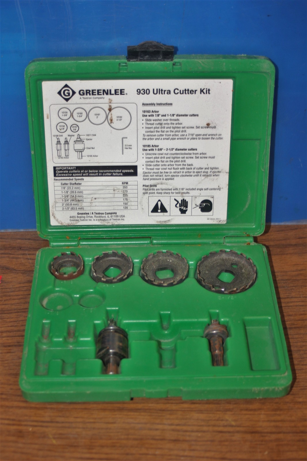 Greenlee 930 Ultra Cutter Kit | eBay