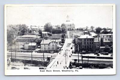 East Main Street WEATHERLY Pennsylvania ~ Vintage Carbon County ...