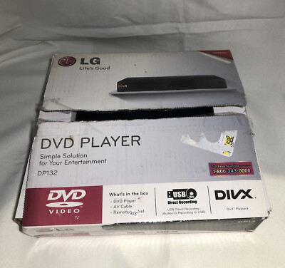 LG DVD CD USB Player DP132 USB Direct Recording and DivX Playback NO ...