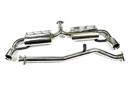 Stainless Steel Chrome Cat Back Performance Exhaust Muffler For 03-12 ...