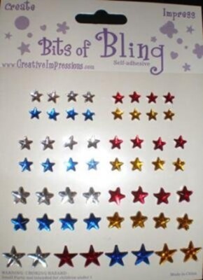 Star Bling Scrapbook Stickers (50540) | eBay