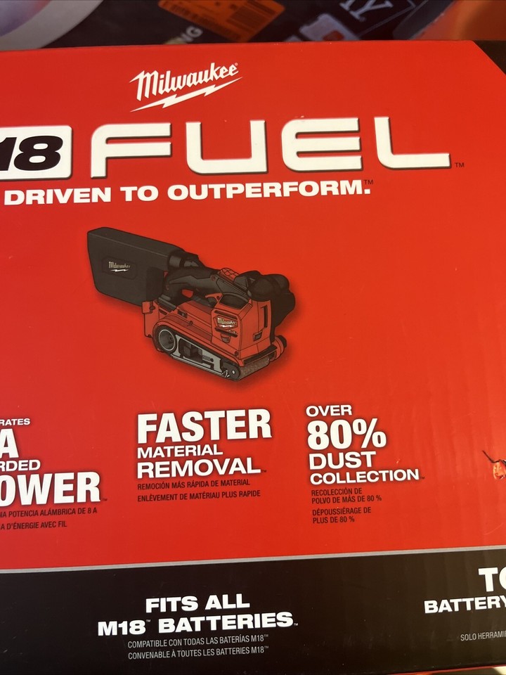 Milwaukee 2832-20 405W Belt Sander - Red 45242630172| eBay