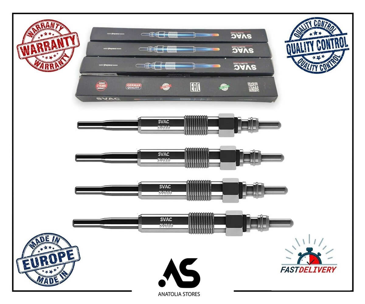 4X Glow Plugs 5V For Audi A3 A4 1.9 2.0 TDI 2003-2010 N10591602 | eBay UK